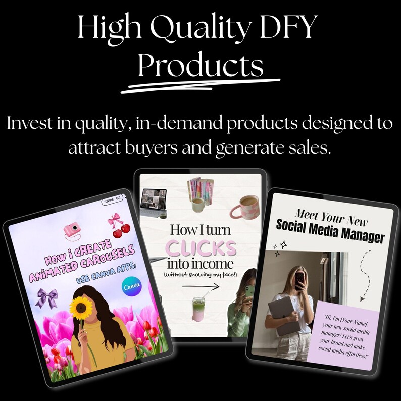 1200+ PLR MRR Canva Carousel Bundle, Social Media Templates, Ebooks ...