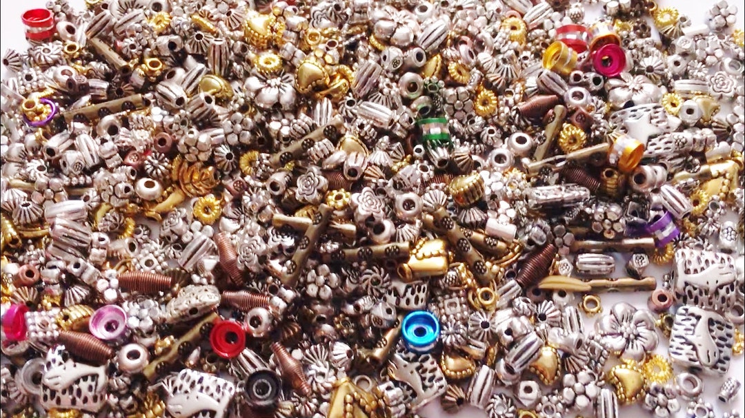 Bulk SPACERS Findings Charm Lot Silver Tibetan Silver Gold Bronze Alloy ...