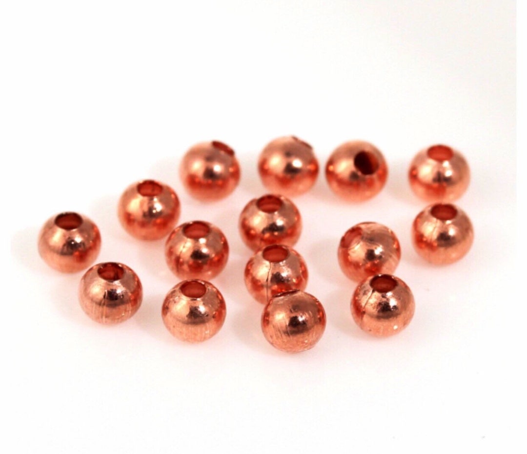 Rose Gold Spacer Beads, 3mm Small Metal Beads for Jewelry or Crafting ...
