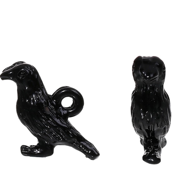 Crow Charm - Etsy