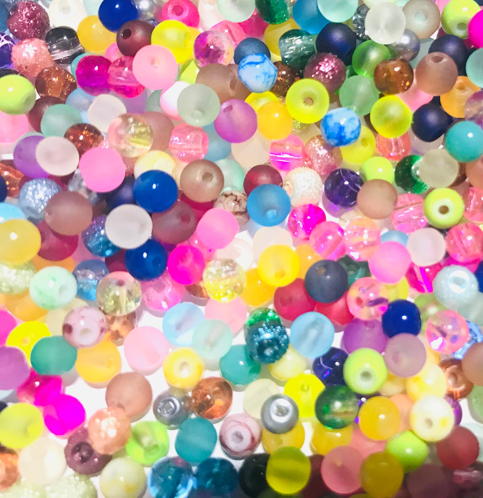 Glass Bead Mix Bulk 4mm Assorted Bead Soup Assorted Colors Etsy