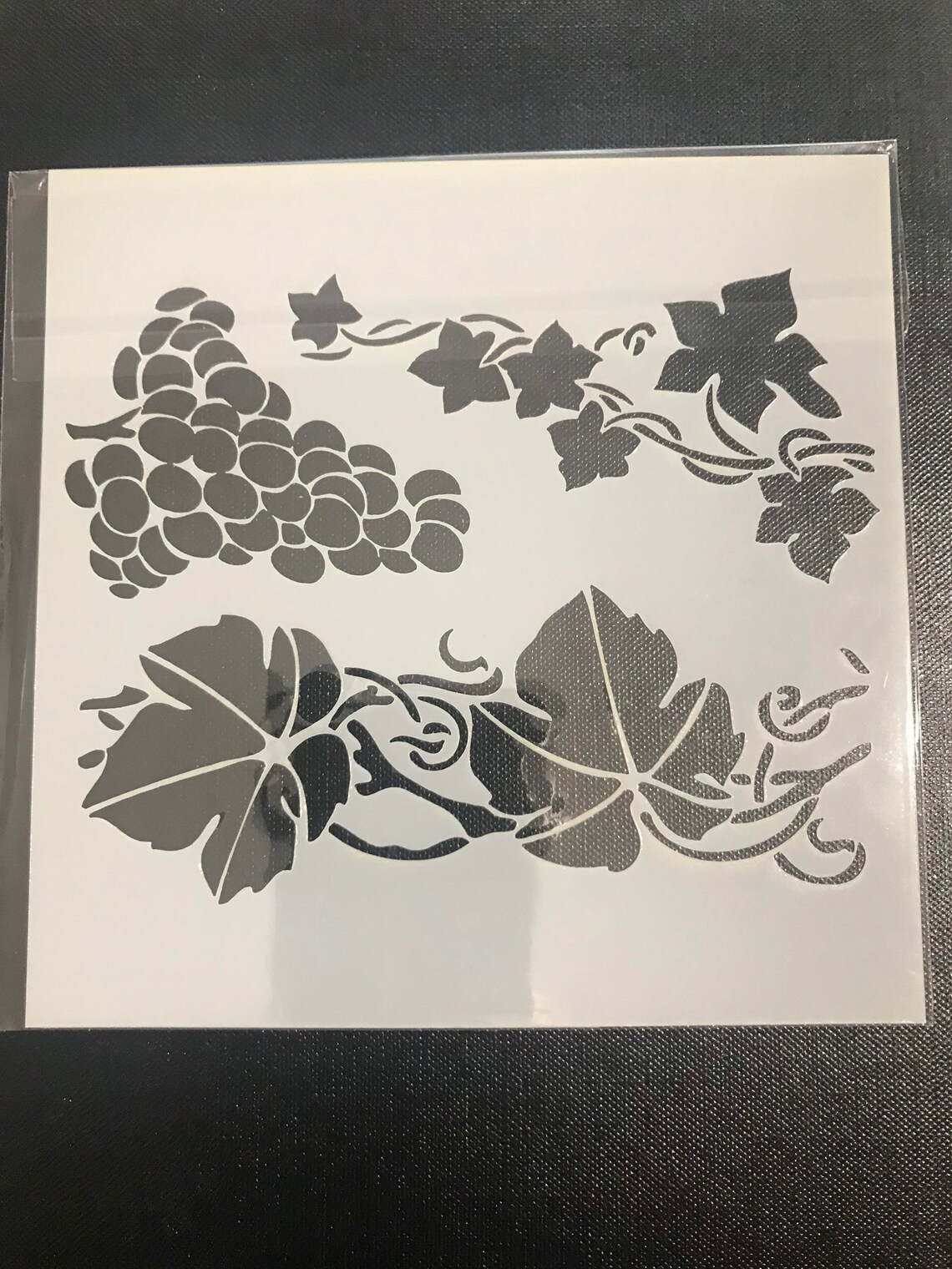 Grapevine Stencil: Flexible Plastic Template (13cm) - Etsy