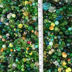 Green Bead Soup, Bulk Bead Mix in Assorted Crystal Glass Bulk Beads ...