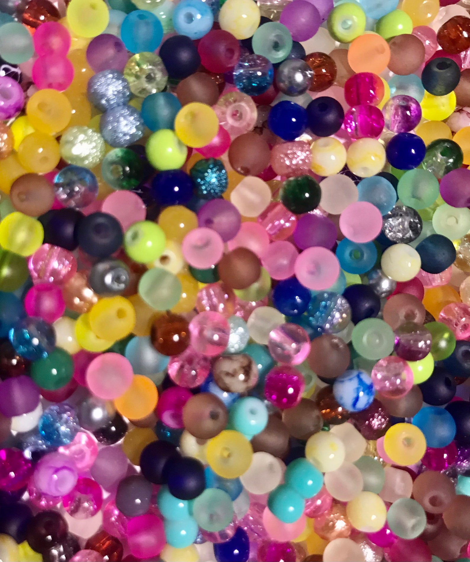 Glass Bead Mix Bulk 4mm Assorted Bead Soup Assorted Colors Etsy