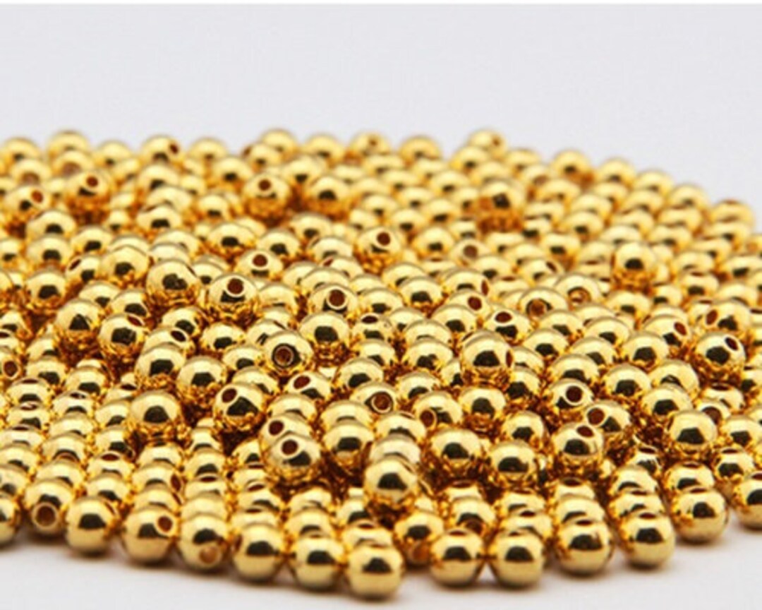 Gold Spacer Beads, 4mm Small Metal Spacers for Jewelry or Crafting - Etsy