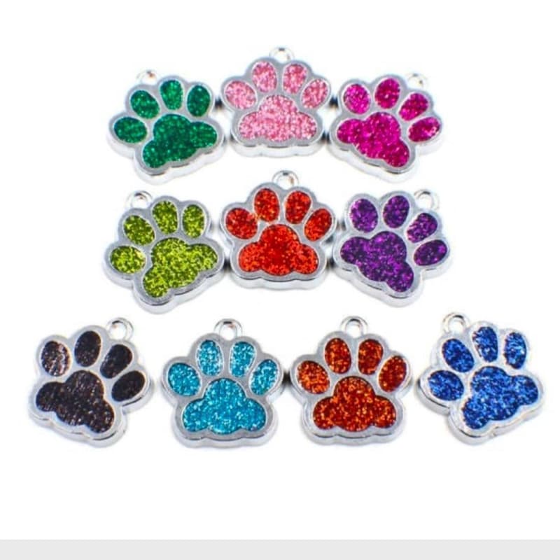 Paw Print Charm - Etsy