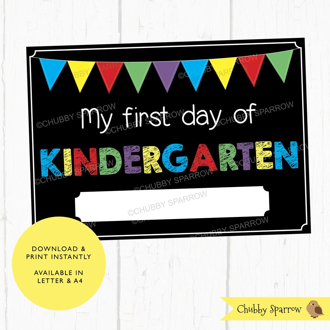 Back to School Sign, Kindergarten School, First Day of School, Photo ...