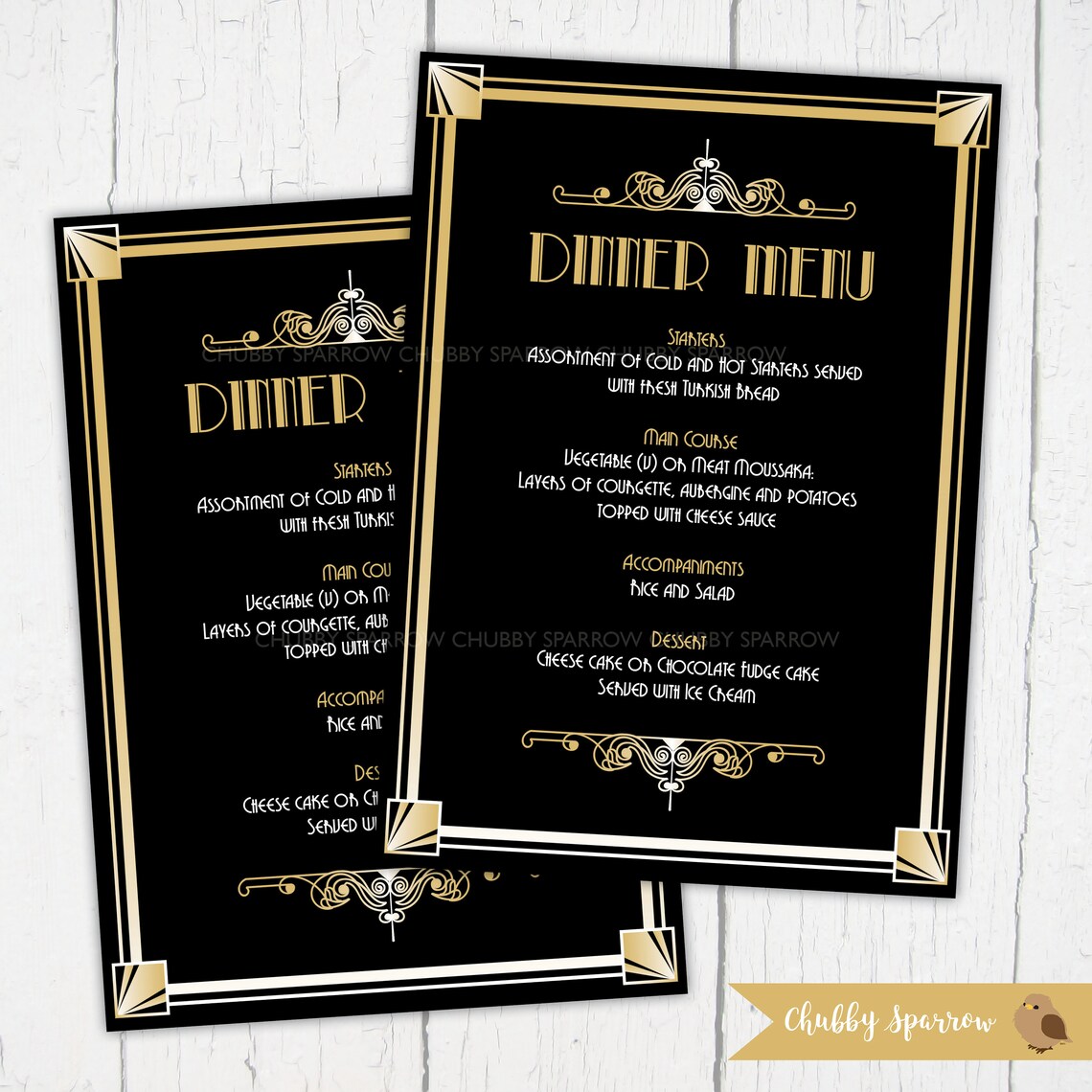 Menu Birthday Dinner Party New Year Art Deco 1920s Black Etsy menu-birthday-dinner-party-new-year-art-deco-1920s-black-etsy