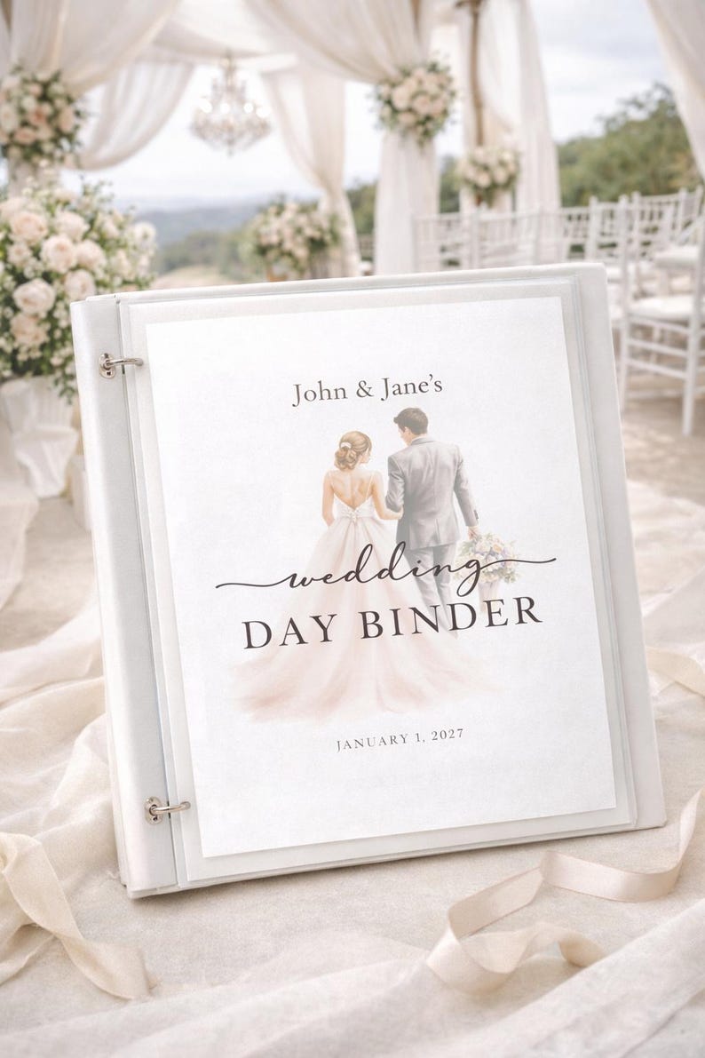 Canva Wedding Planner Binder | Editable Day-of Organizer (instant ...