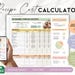 Bakery Cost Calculator Template, Recipe Profit Tracker for Cottage ...
