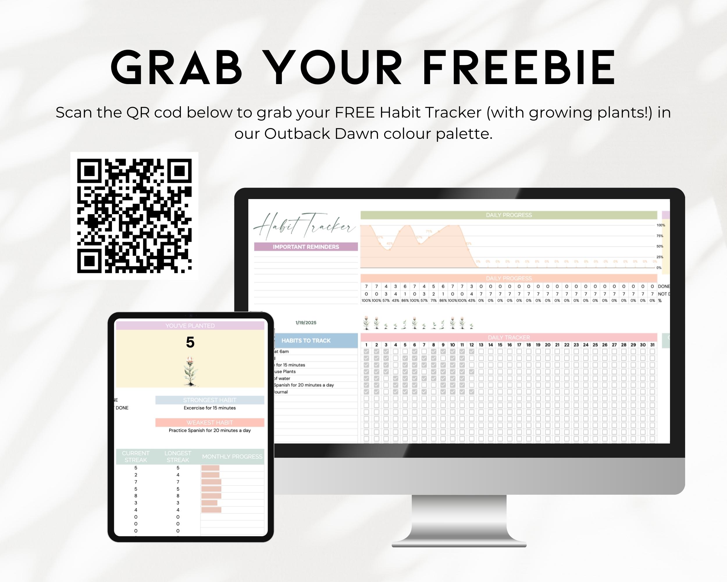 2025 Goal Planner Spreadsheet | SMART Goal Setting Template | Goal ...