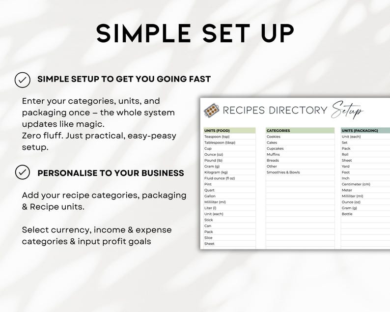 Ultimate Bakery Business Spreadsheet, Recipe Cost Calculator ...