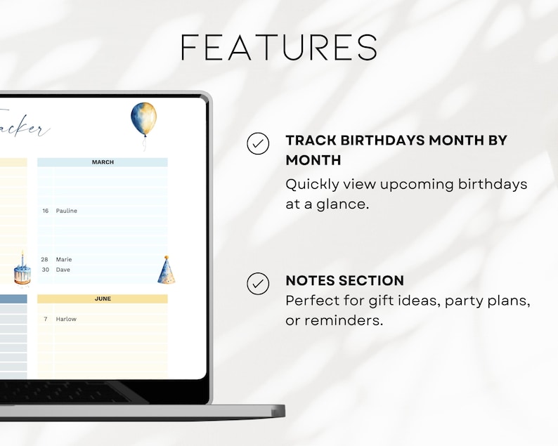 Birthday Tracker Google Sheets | Birthday Organiser | Classroom ...