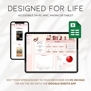 Ultimate Bookshelf Reading Log Spreadsheet V2 | Romantic Valentines ...