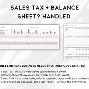 Food Business Management Spreadsheet, Bookkeeping & Cost Calculator ...