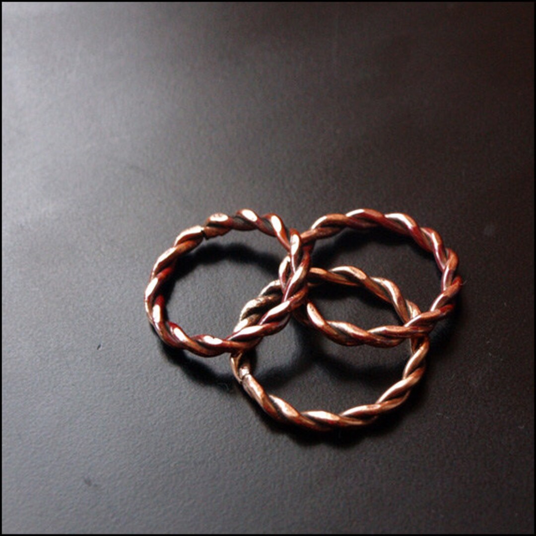 Tangled... - Copper Ring - Etsy