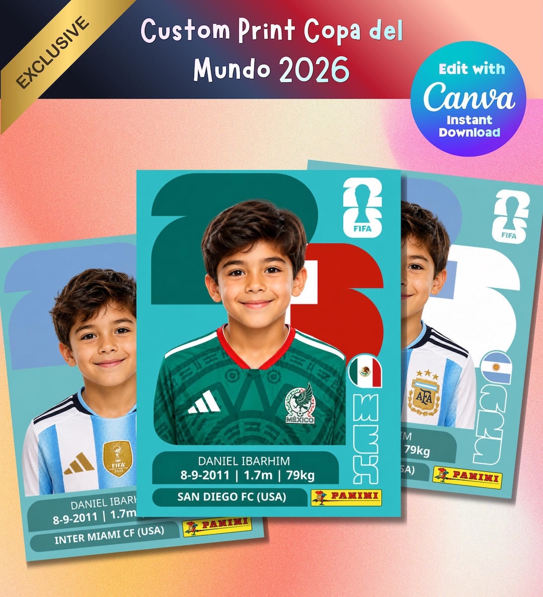 Álbum de cromos del Mundial y plantilla de sobre 2026 / Recuerdo de ...