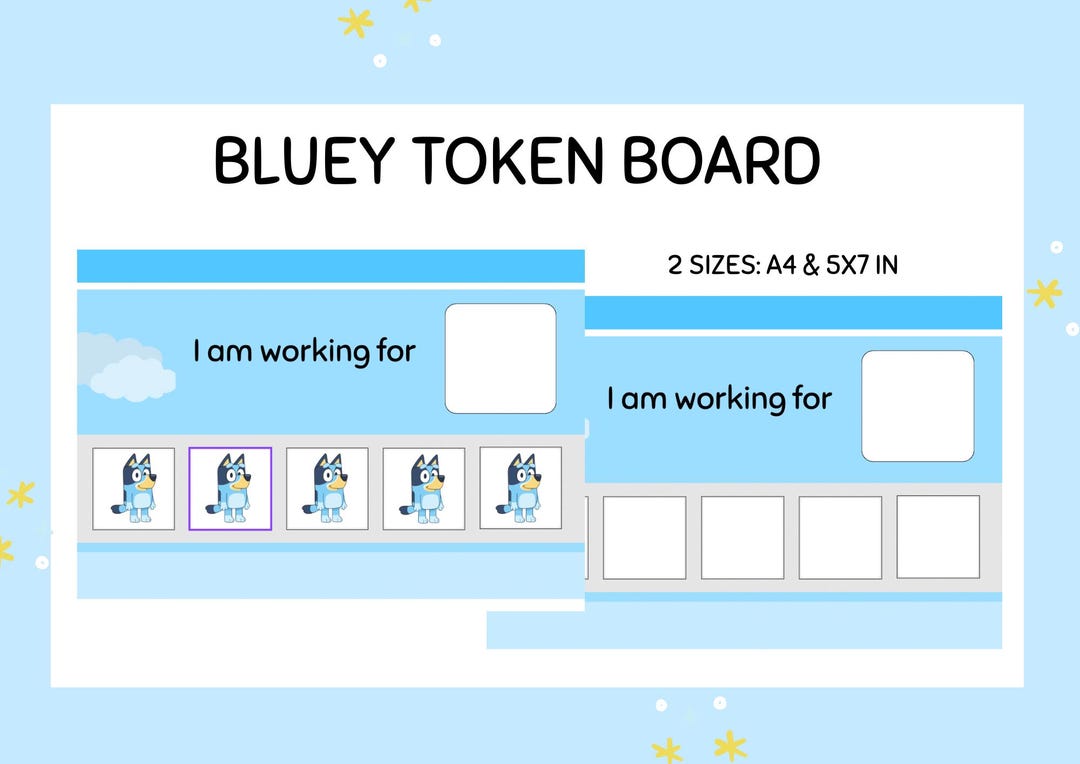 Bluey Token Board – ABA Behavior Chart Digital Download - Etsy