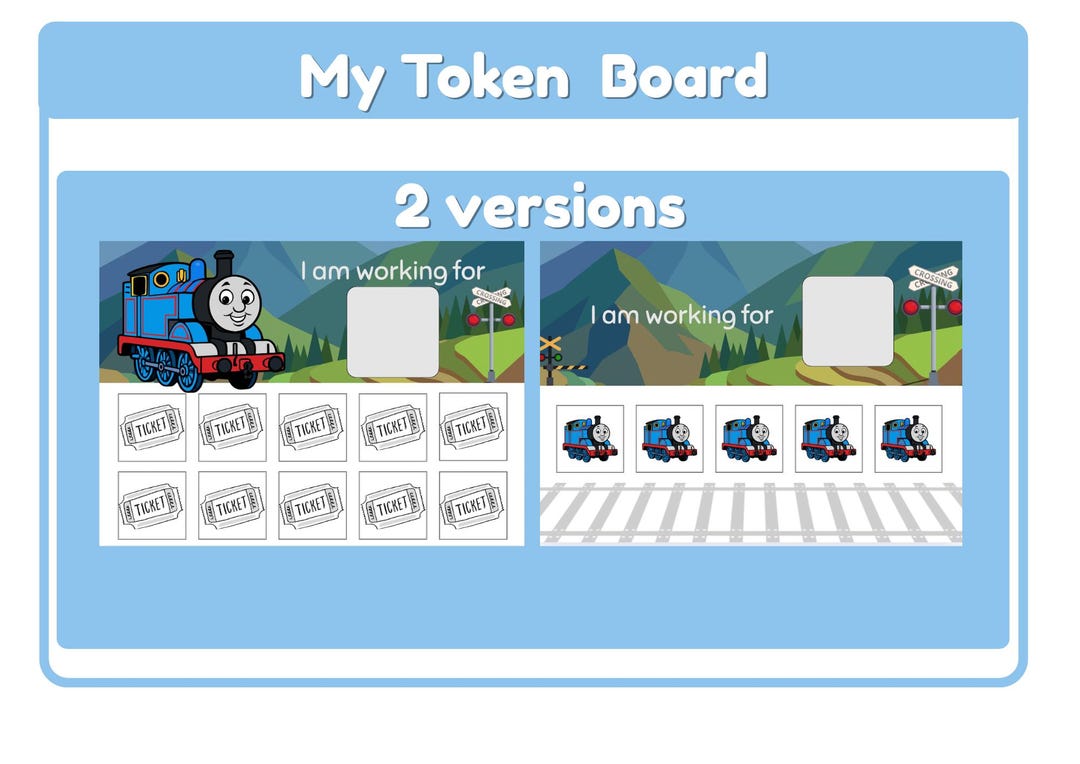 Thomas & Friends ABA Behavior Chart | Token Board Printable for Kids ...