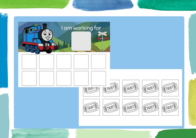 Thomas & Friends ABA Behavior Chart | Token Board Printable for Kids ...