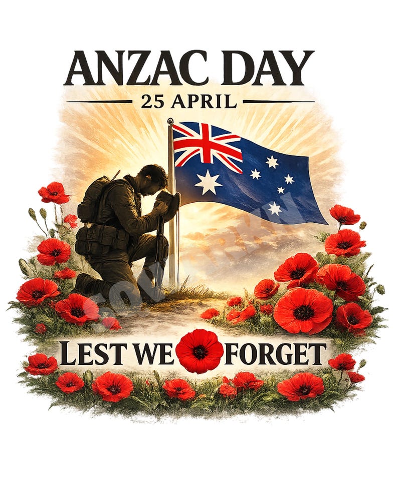 Australian Anzac Day Remembrance PNG, Memorial Commemoration Digital ...