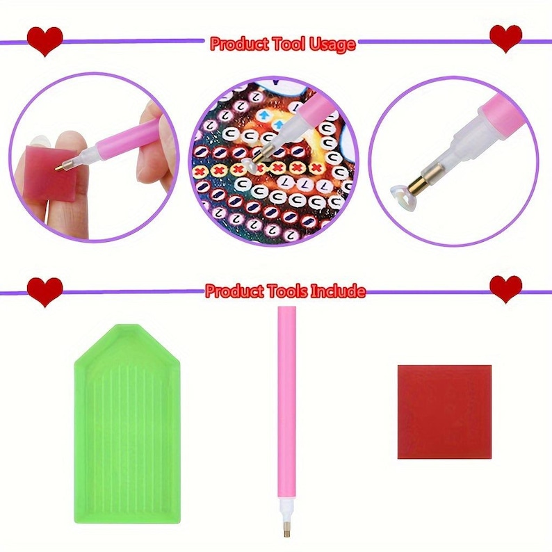DIY Diamond Painting Tissue Box Kit, Wooden Rhinestone Mosaic Craft ...