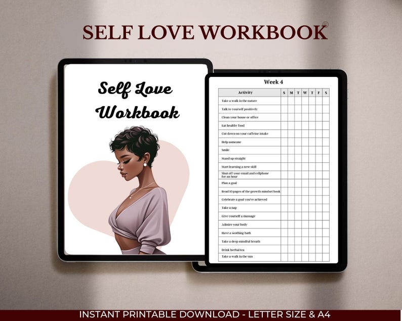Self Love Workbook PDF, Mental Health Journal, Confidence Building ...