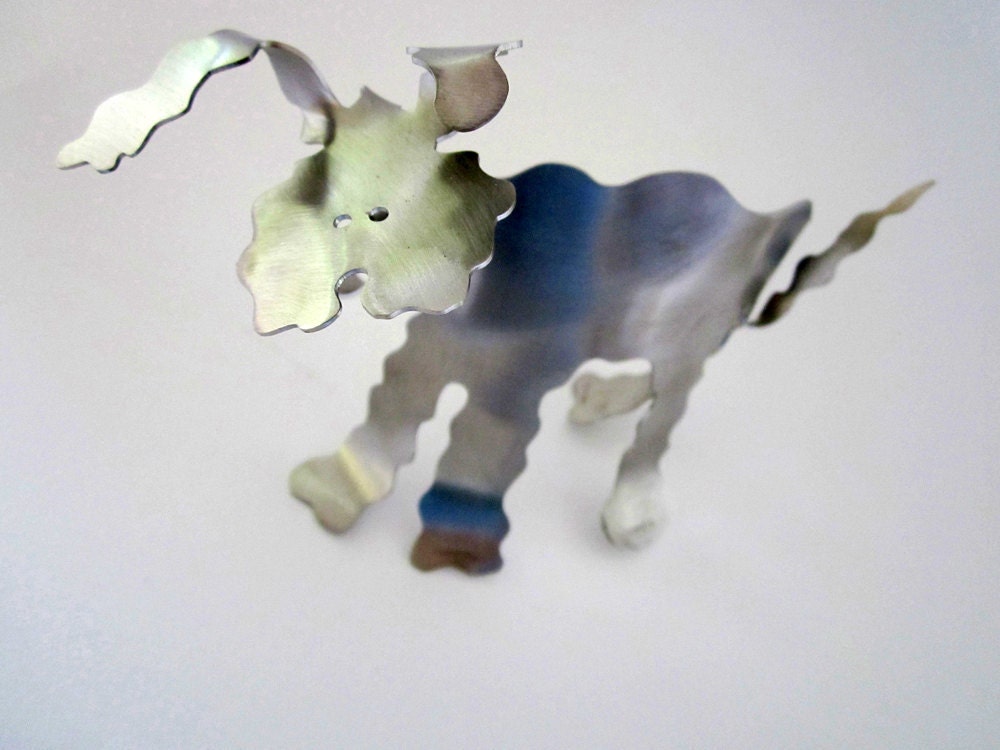 Collectable STANDING PUP Metal Sculpture Miniature | Etsy