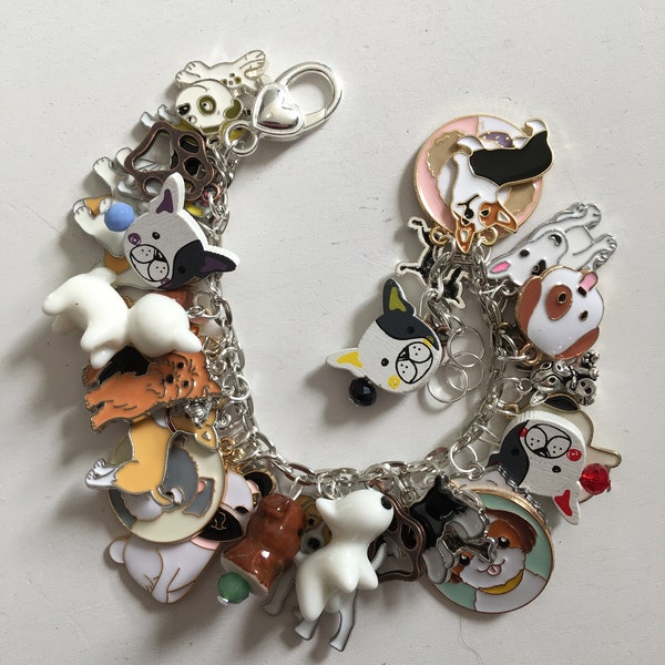 Dog Charm Bracelet - Etsy