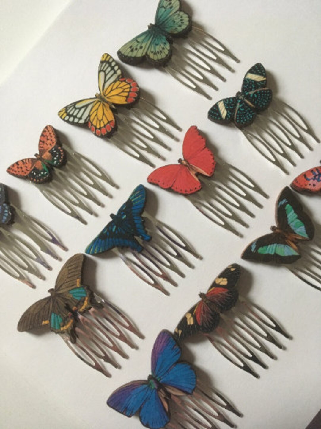 Wooden, Small, Wood, Hair Combs, Choose, Hair Accessories,butterflies ...