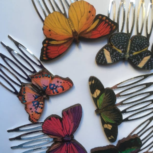 Butterfly Hair Comb - Etsy
