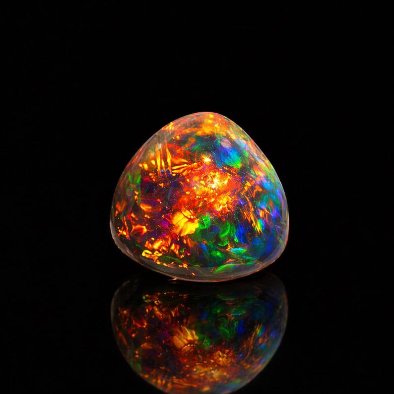 19.70 Crt, Natural Fire Triangle Big Size AAA Ethiopian Welo Opal for ...