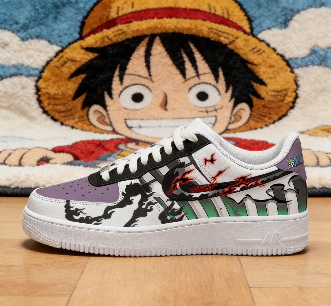 Personalized Hand Painted Shoes, Custom Ethanbaron V. Nusjuro Anime ...