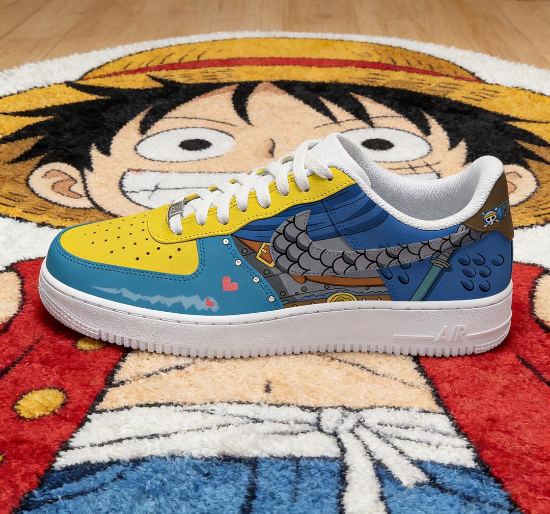 Personalized Hand Painted Shoes, Custom Sanji Anime Sneakers, Anime Fan ...