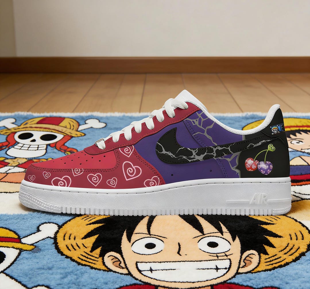 Personalized Hand Painted Anime Sneakers, Custom Fruta Mero Mero ...