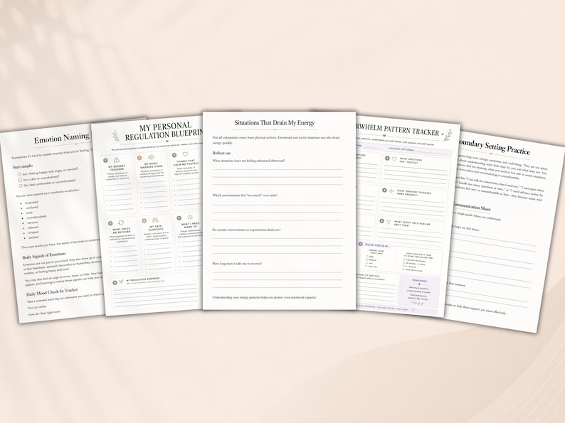 Autism Emotional Regulation Workbook | Coping Skills, Calming ...