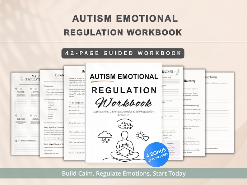 Autism Emotional Regulation Workbook | Coping Skills, Calming ...