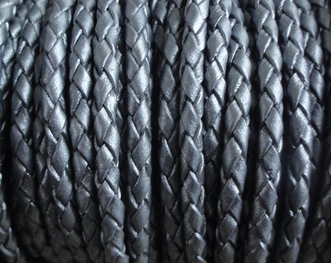 3mm Metallic Bronze Round Braided Bolo Leather Cord 3mm Wide - Etsy