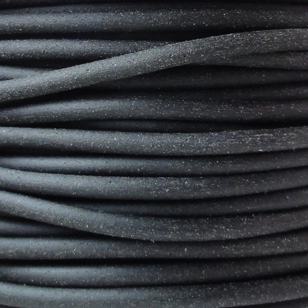 Black Rubber Cord - Etsy