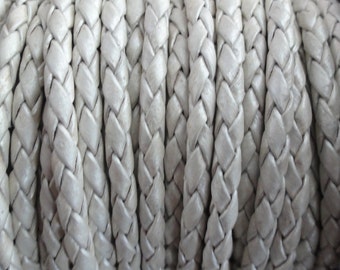 3mm Metallic Bronze Round Braided Bolo Leather Cord 3mm Wide - Etsy