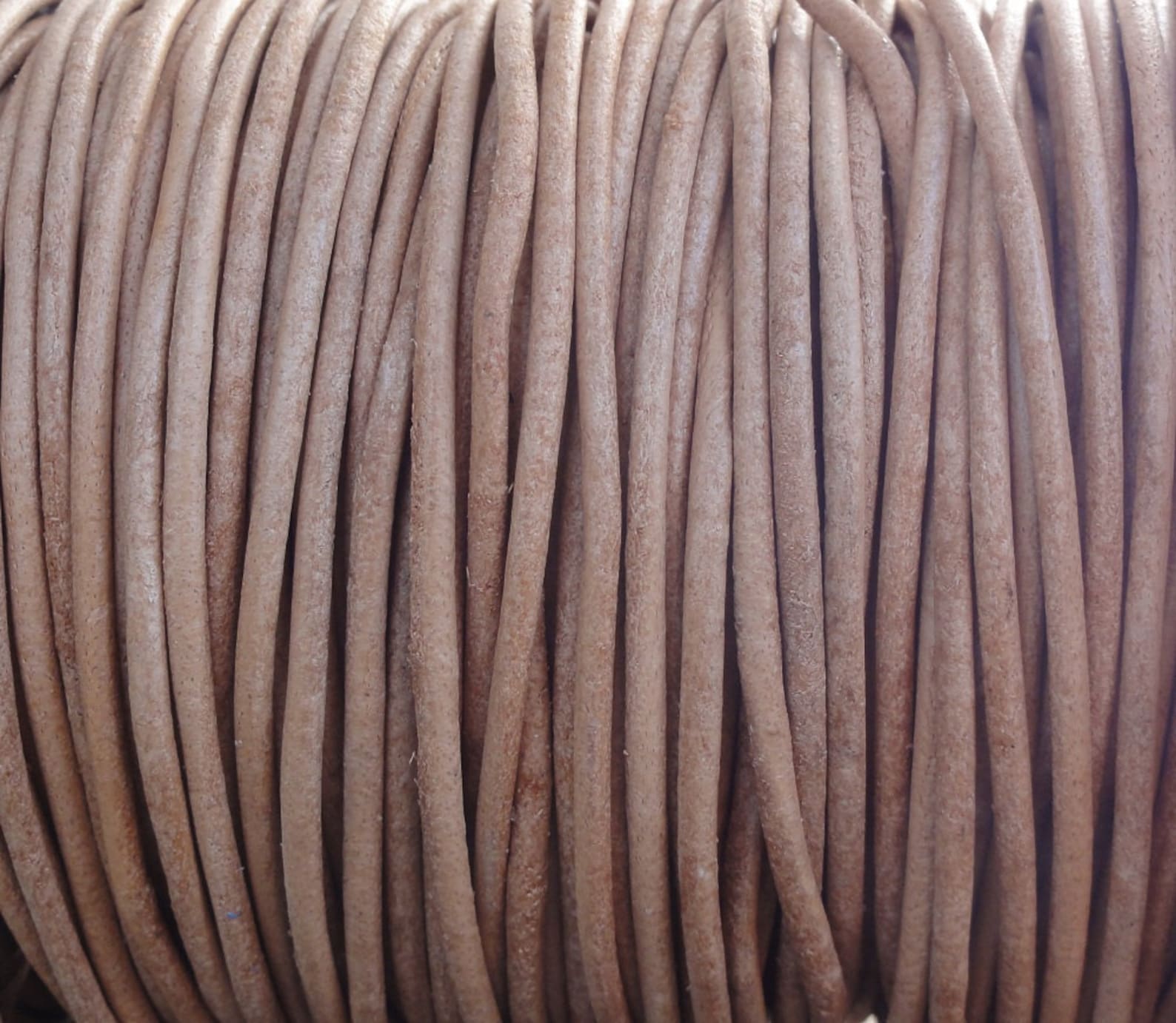 1mm Natural Leather Cord Round Undyed 1.0mm 2 Yard - Etsy