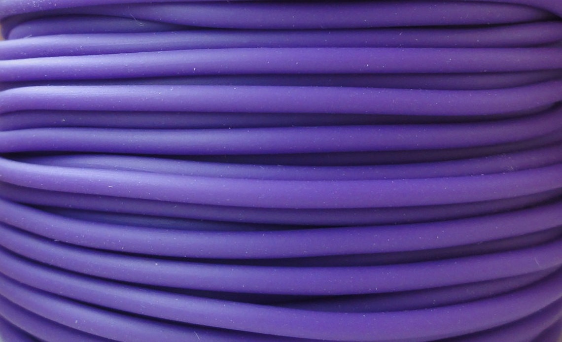 2mm Purple Rubber Cord Solid Round Synthetic Rubber 5 Yard - Etsy New ...