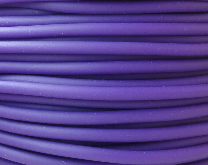 2mm Purple Rubber Cord Solid Round Synthetic Rubber 5 Yard Increments ...