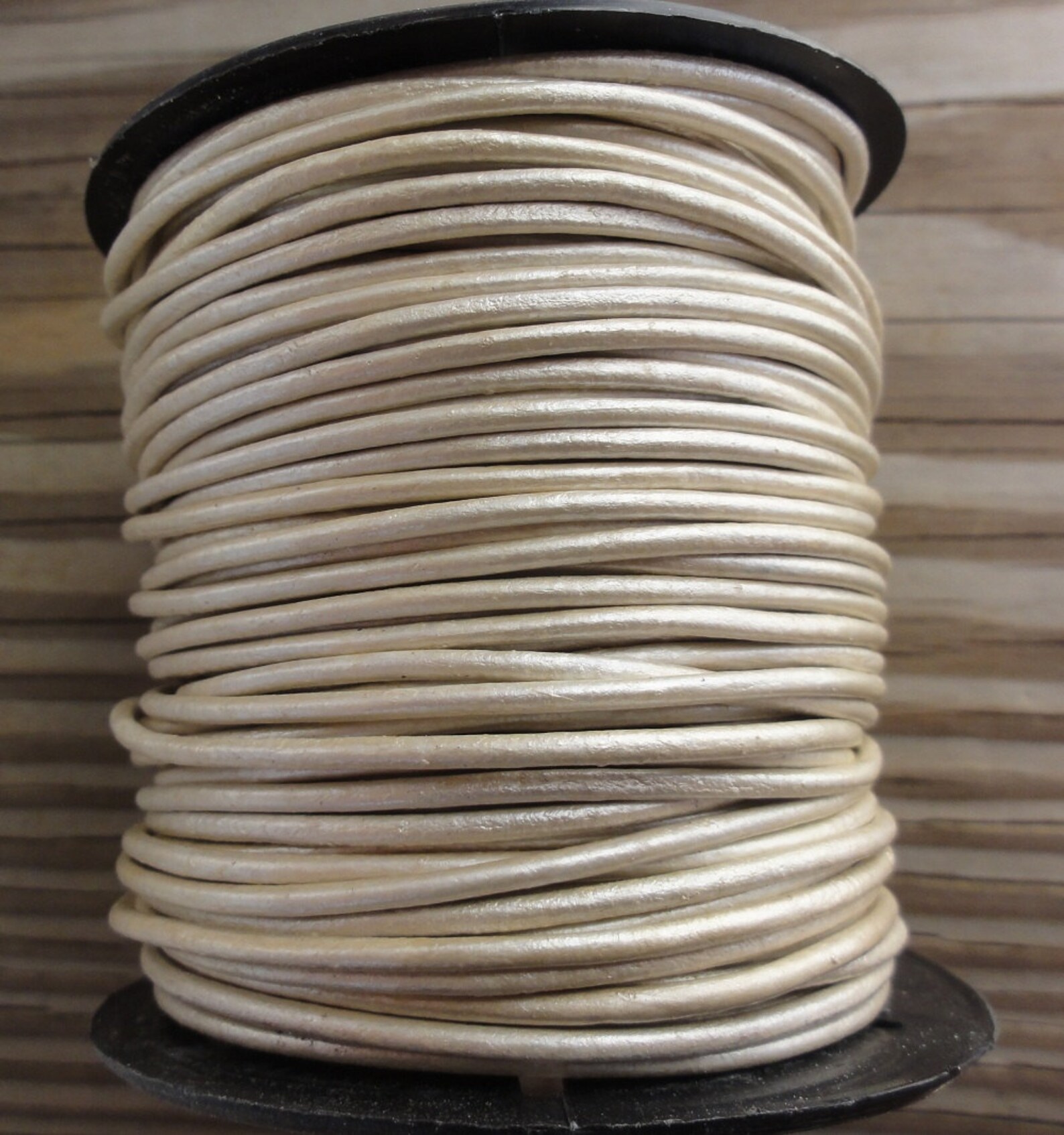 1.5mm Metallic Pearl White Leather Cord 2 Yard Increments - Etsy