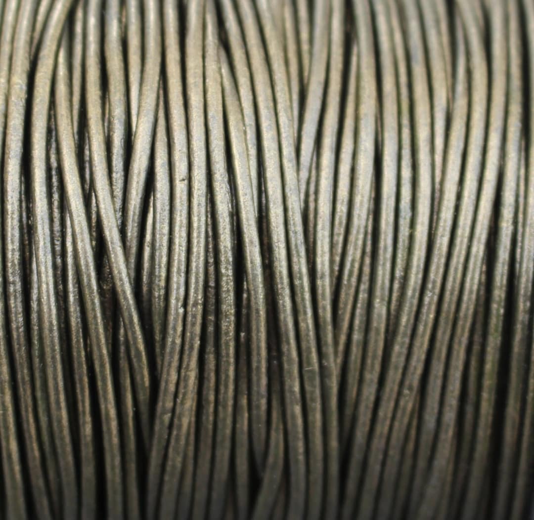 1.5mm Metallic Gauriya Leather Cord - Round - 10 Yard Increments - Etsy