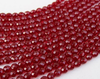 Red Czech Beads - Etsy