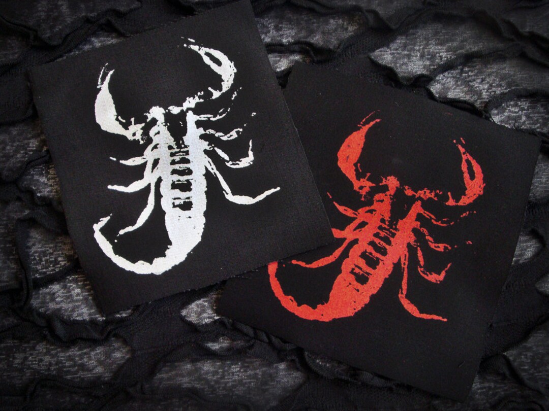 Scorpion Punk Goth Handmade Sew-on Fabric Patches - Etsy