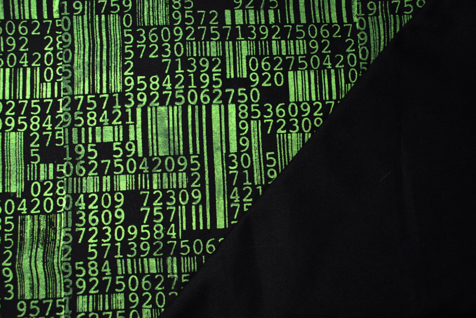 Barcodes Bandana Scarf Green & White version Cyber punk | Etsy