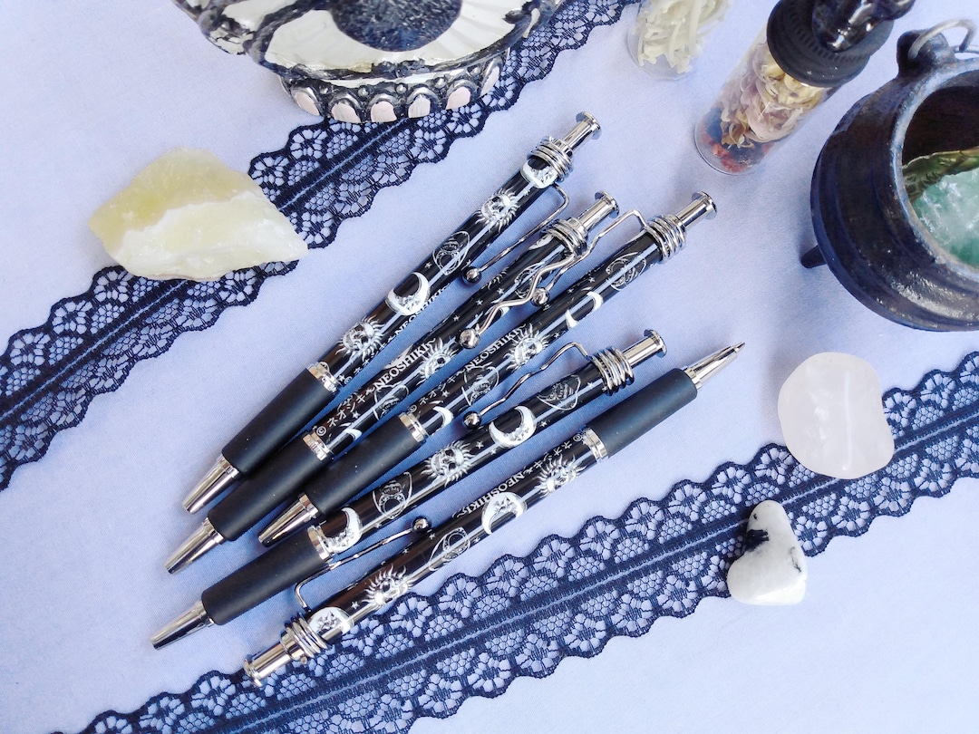 Ouija & Sun Moon Skulls Office Goth Halloween Pens - Etsy UK