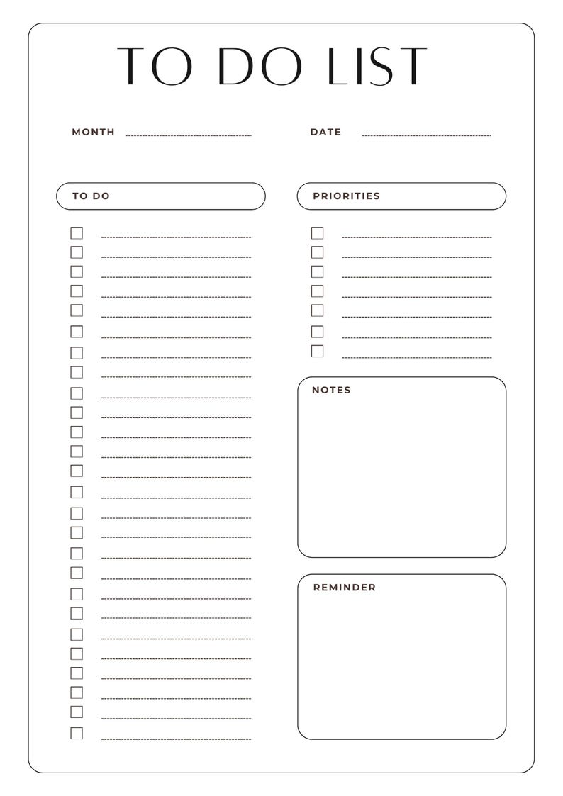 Minimalist 2026 Planner Printable Calendar | Dated Daily Weekly Monthly ...